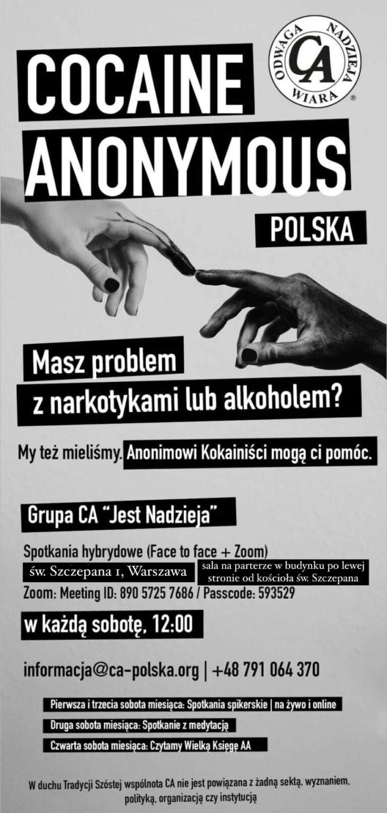 Digital Flyer 2023 – Poland – The Cocaine Anonymous Virtual Museum
